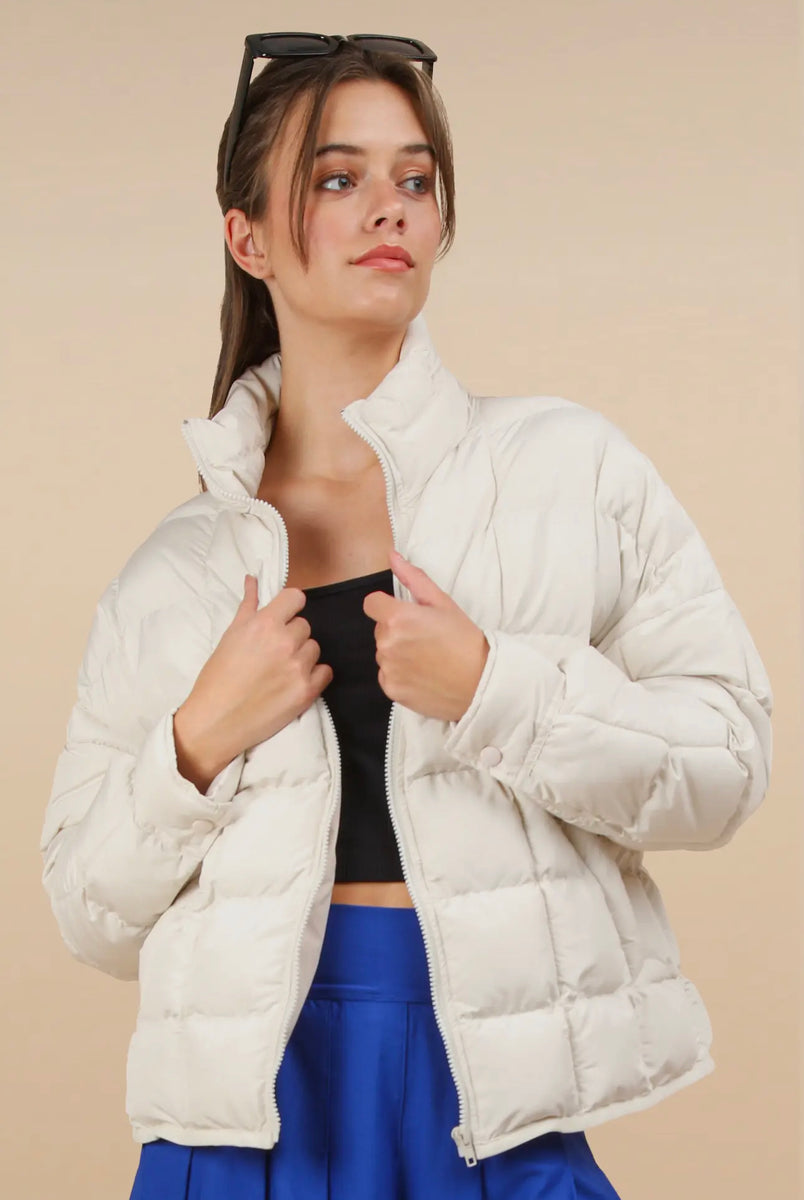 White Puffer Jacket – Madison Kate & Co.